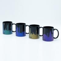China Dia 8*8cm 9.5cmH 330ml souvenir coffee mug with decal fired unique design for cultural and tourism creative store for sale