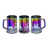 China Souvenir cup with electroplate and decal fired Dia 8.5*9.8cm 13.6cmH memorable for tourist attractions for sale