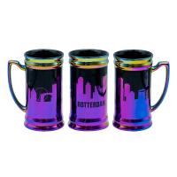 China Souvenir mug with electroplate and decal fired Dia 8.7*9cm 16.2cmH memorable for cultural enthusiast for sale