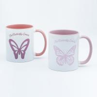 China Dia 8*8cm 9.5cmH 330ml Souvenir two-tone coffee mug with decal fired memorable for collectible items customer for sale