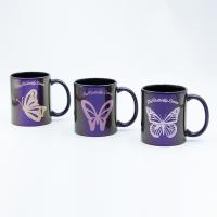 China Special design souvenir coffee mug with electroplated and decal fired 330ml for Liang Zhu enthusiasts for sale