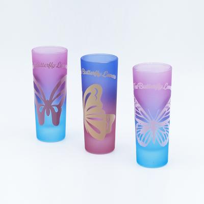 China Dia 4*3.3cm 10.6cmH Souvenir cup with color spraying, electroplating and decal fired for Liang Zhu enthusiasts for sale