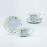 China Mothers Day tableware with color rim and decal fired for sale
