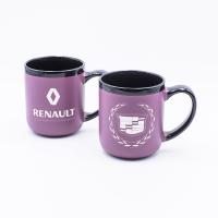 China Licensed Mug Single Color Glaze Sandblasting For Souvenir Store for sale
