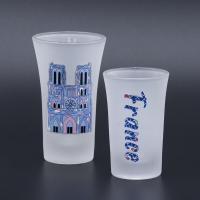 China 65ml Souvenir acid-etched cup with  decal fired commemorative for cultural and tourism creative store for sale