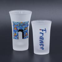 China 65ml Souvenir acid-etched cup with  decal fired commemorative for cultural and tourism creative store for sale