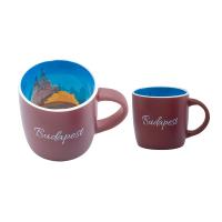 China Inside And Outside Decal Fired Ceramic Coffee Mugs 350 Ml 11 Oz For Souvenir Shop for sale