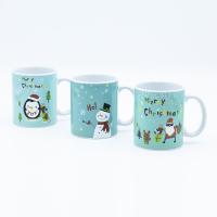 China 330ml ODM Christmas Mug With Decal Fired And Two Tone Ceramic Design For Holiday Celebrations for sale