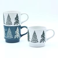 China Ceramic Christmas Coffee Mug 400ml Withsilk-screen printing For Festival Gift Giving for sale