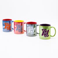 China 330ml Branded Coffee Mugs With Electroplating Customizable For Customized Gift Shop for sale