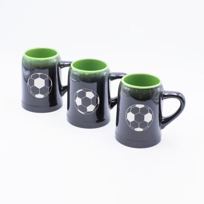 China Souvenir Coffee Mug Combining Unique Decal Fired Design Sports Fans for sale