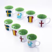 China Souvenir Coffee Mug Combining Unique Decal Fired Design Sports Fans for sale