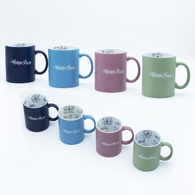 China 330ml Souvenir Coffee Mug With Decal Fired Dia 8*8cm 9.5cmH Commemorative For Tourist Attractions for sale