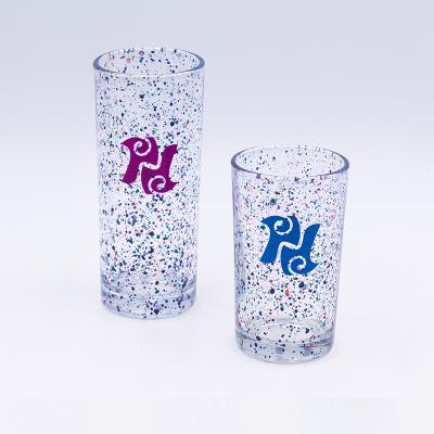 China Gift Shop Branded Cups With Decal Fired Customized Logo for sale
