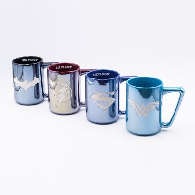 China Branded Coffee Mugs With Electroplating Customizable For Customized Gift Shop for sale