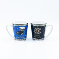 China High Temperature Decal Fired Bulk Personalised Christmas Cups Ceramic For Holiday Celebrations for sale