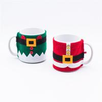 China ODM Ceramic Holiday Celebrations Christmas Mug With Cup Sleeve for sale