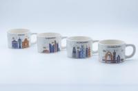 China City Design Ceramic Mug With Decal Fired  For Customized for sale