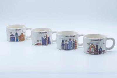 China City Design Ceramic Mug With Decal Fired  For Customized for sale