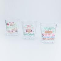 China Glass Thanksgiving Mug with Decal Fired Design and Customizable Patterns for Festive Celebrations for sale