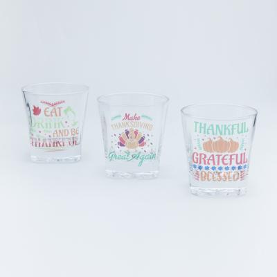 China Glass Thanksgiving Mug with Decal Fired Design and Customizable Patterns for Festive Celebrations for sale