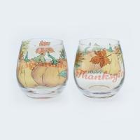 China Glass Decal Fired Thanksgiving Mugs Bulk Customizable Design for sale