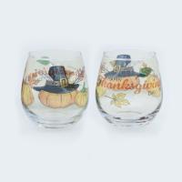 China Glass Decal Fired Thanksgiving Mugs Bulk Customizable Design for sale