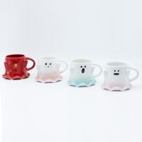 China Ceramic Halloween Coffee Mug with Customizable Designs and Food Safety Certification for Gift Stores for sale