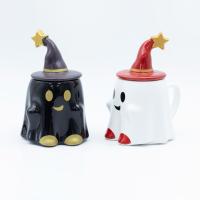 China Ceramic Coffee Customizable Bulk Halloween Mugs With Lid For Gift Stores for sale