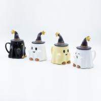 China Ceramic Coffee Customizable Bulk Halloween Mugs With Lid For Gift Stores for sale