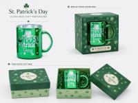 China St. Patrick’s Day Green Electroplated Glass Mug Collection for sale