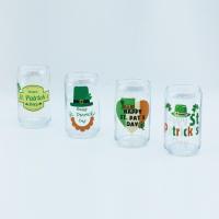 China St. Patrick’s Day Can-Shaped Glass Tumbler for sale
