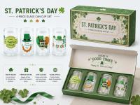China St. Patrick’s Day Can-Shaped Glass Tumbler for sale