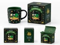 China 330ml Dia 8.6*7.1 Cm 8.6 Cm St Patrick'S Day Coffee Mugs OEM/ODM For Cultural And Tourism Creative Store for sale