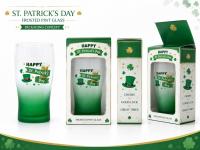 China St. Patrick’s Day Green Gradient Glass Tumbler Collection for sale