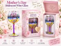 China Mother's Day Glass Mug with Electroplating and Customizable Design for Elegant Coffee Cups for sale