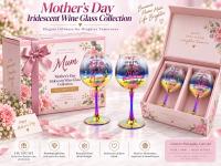 China Mother's Day Glass Mug with Electroplating and Customizable Design for Elegant Coffee Cups for sale