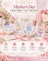 China Premium Glass Wine Glass Custom Mother's Day Cup with Decal Fired and Custom Designs for sale