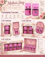 China Magenta Electroplated Mother's Day Can-Shaped Glass Collection for sale