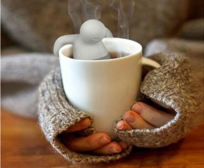 China new arrival hot selling silicone man shape Mr tea infuser for sale