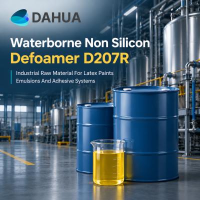 China Waterborne Non Silicon Defoamer D207R Similar to NOPCO NXZ Liquid Defoaming Agent for Latex Paints, Emulsion and Tackifier Systems for sale