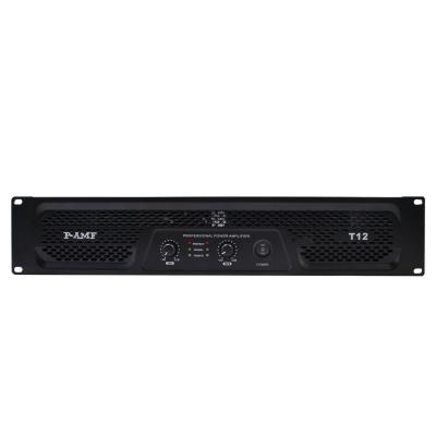 China T12 2 X 1200w 2 Channel Amp , PA Power Amplifier Class A For Outdoor Activities / Church for sale
