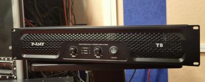 China T8 Stage Power Amplifier 2 X 800W Output For Professional Audio Installations for sale