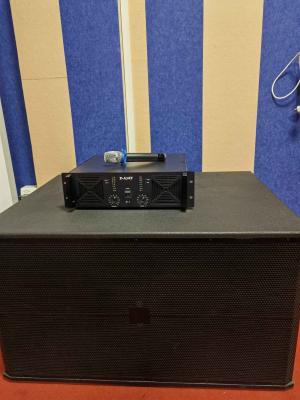 China Black 2 Channel Power Amplifier ClassAB With Two Cooling Fans ISO Approved for sale