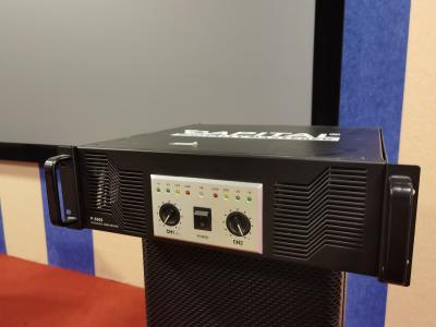 China 2X2000W Stereo H1800 Karaoke Power Amplifier For Powerful / Balanced Sound for sale