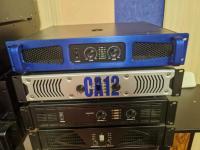 China 2 Channel 2U Professional Power Amplifier With Structural Design And Bright Gold Panel for sale