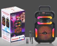 China Temeisheng New Big Wireless Bluetooth Portable Trolley HiFi Party Box Speaker for sale