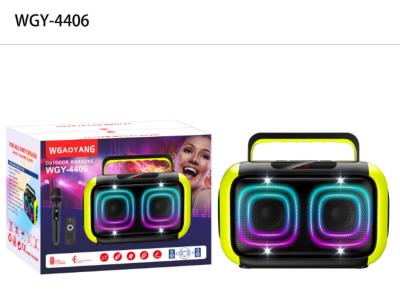 China Double 4-inch 50W Portable Party Speaker Bluetooth and LED Lighting with Long-Lasting Battery and Bluetooth Connectivity for sale