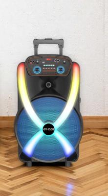 China Packing Size 442*382*715MM Portable Party Speaker with 18-inch Bass Speakers and Karaoke PA System Included for sale