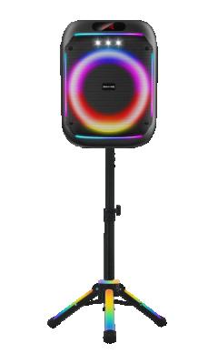 China Portable Party Speaker with 60W Output RMS Power and LED Lighting for Unforgettable Party Sound Experience for sale